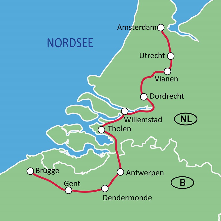 The Best of Holland & Flanders by Bike + Boat | eurocycle.at