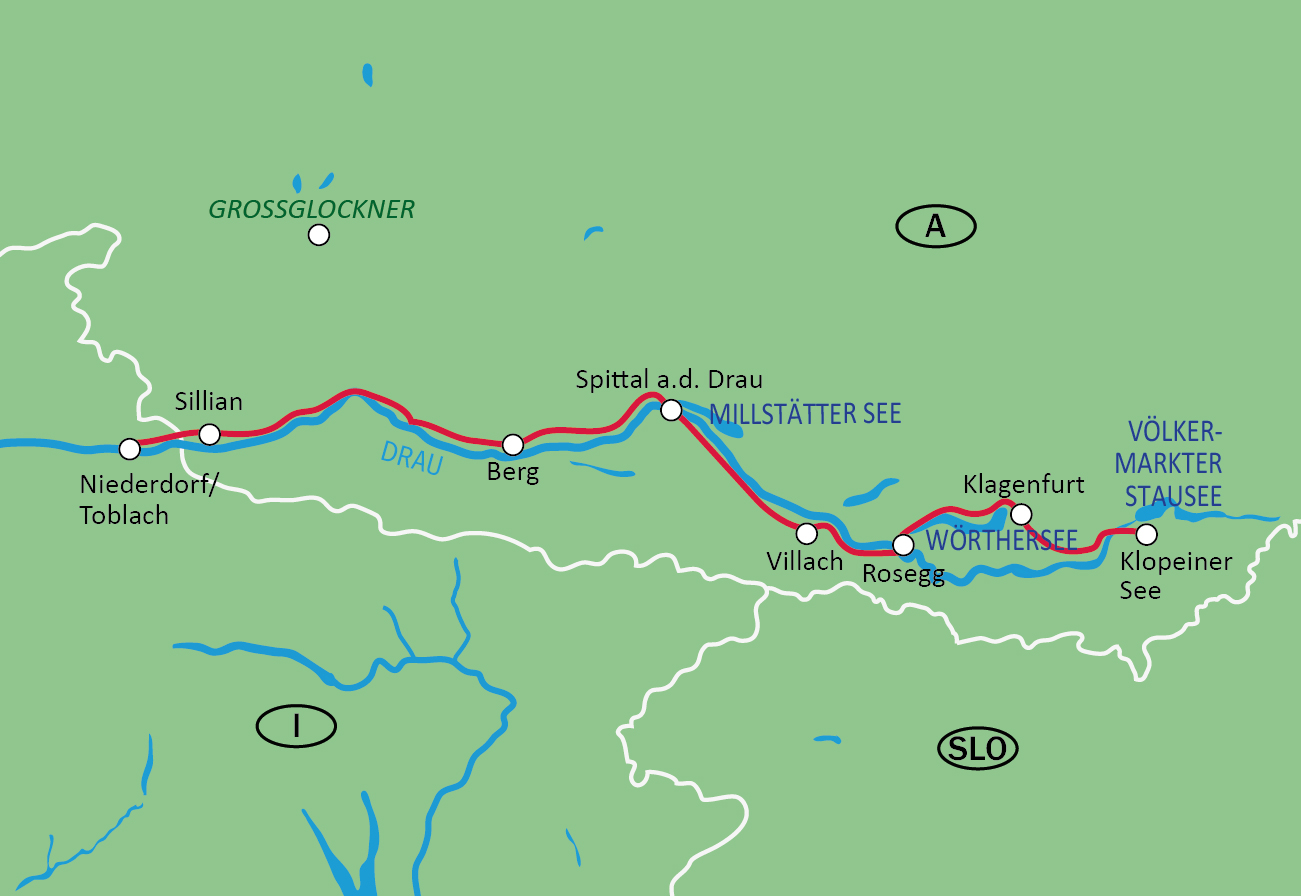 Drava Bike Route: Cycling Holidays Drau Cycle Path | eurocycle.at