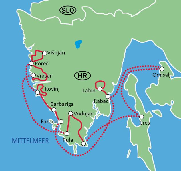 Map Of Istrian Peninsula